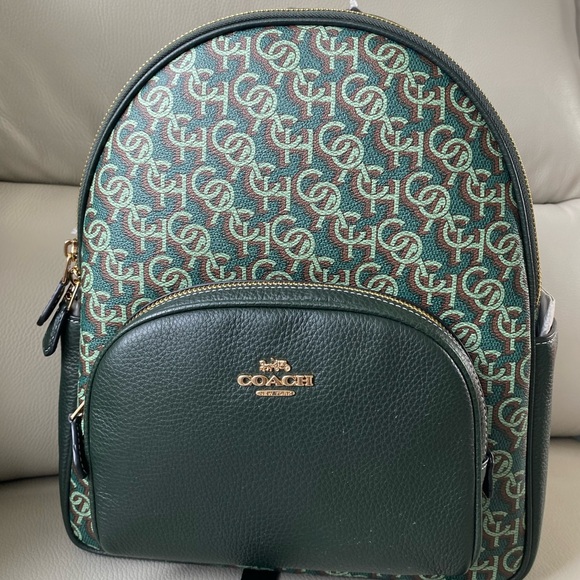 Coach | Bags | Coach Court Backpack With Coach Monogram Print | Poshmark